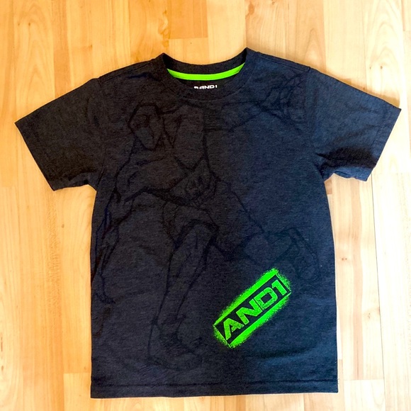 And1 | Shirts & Tops | And Tshirt Size 8 Dark Gray | Poshmark